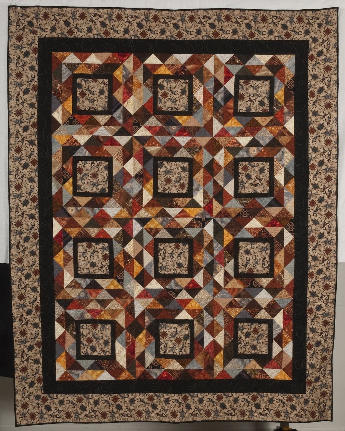 Quilt Ocean Waves in Earth Colors - Etsy