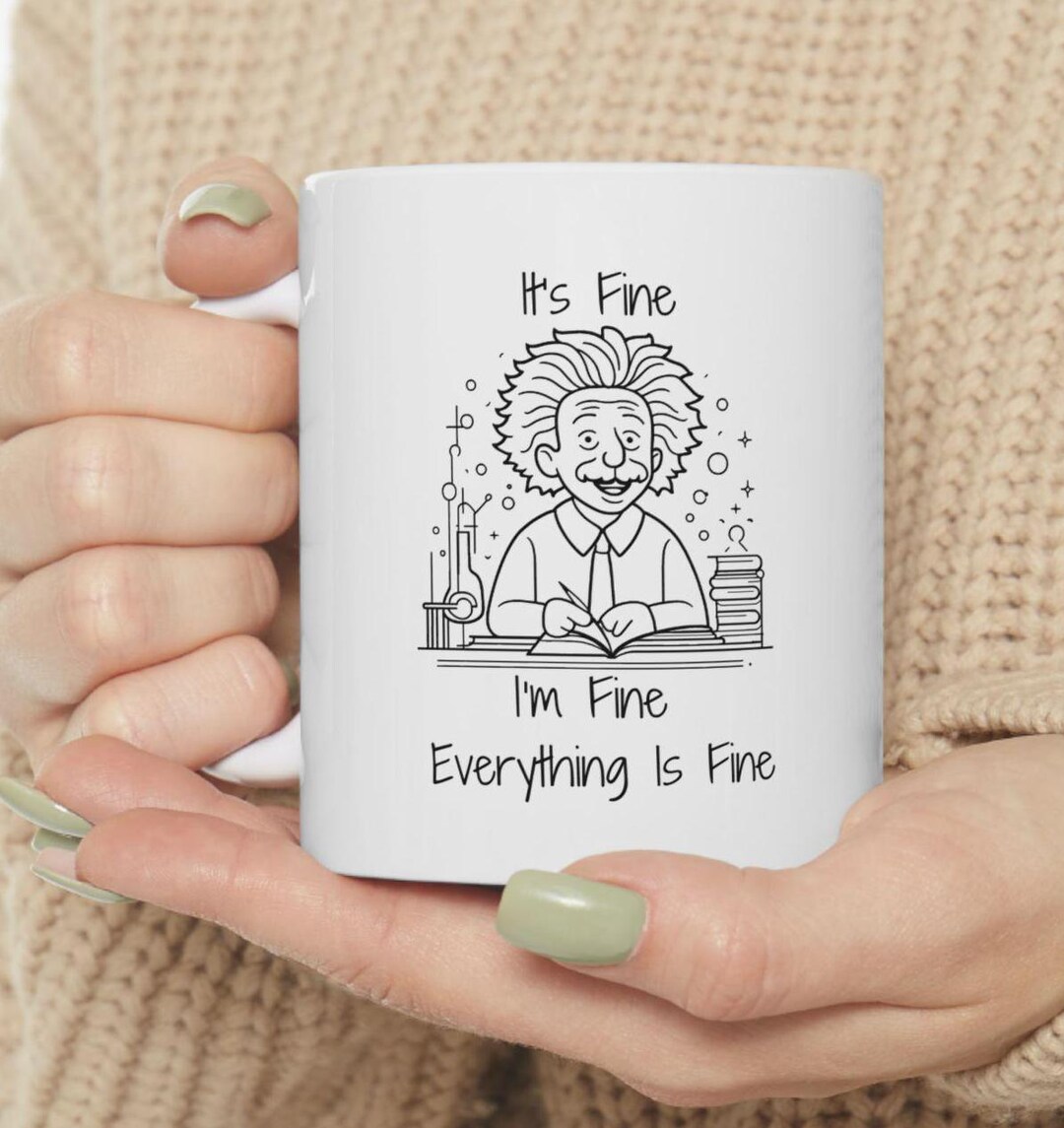 Funny Albert Einstein Coffee Mug: Science Phd Gift - Etsy