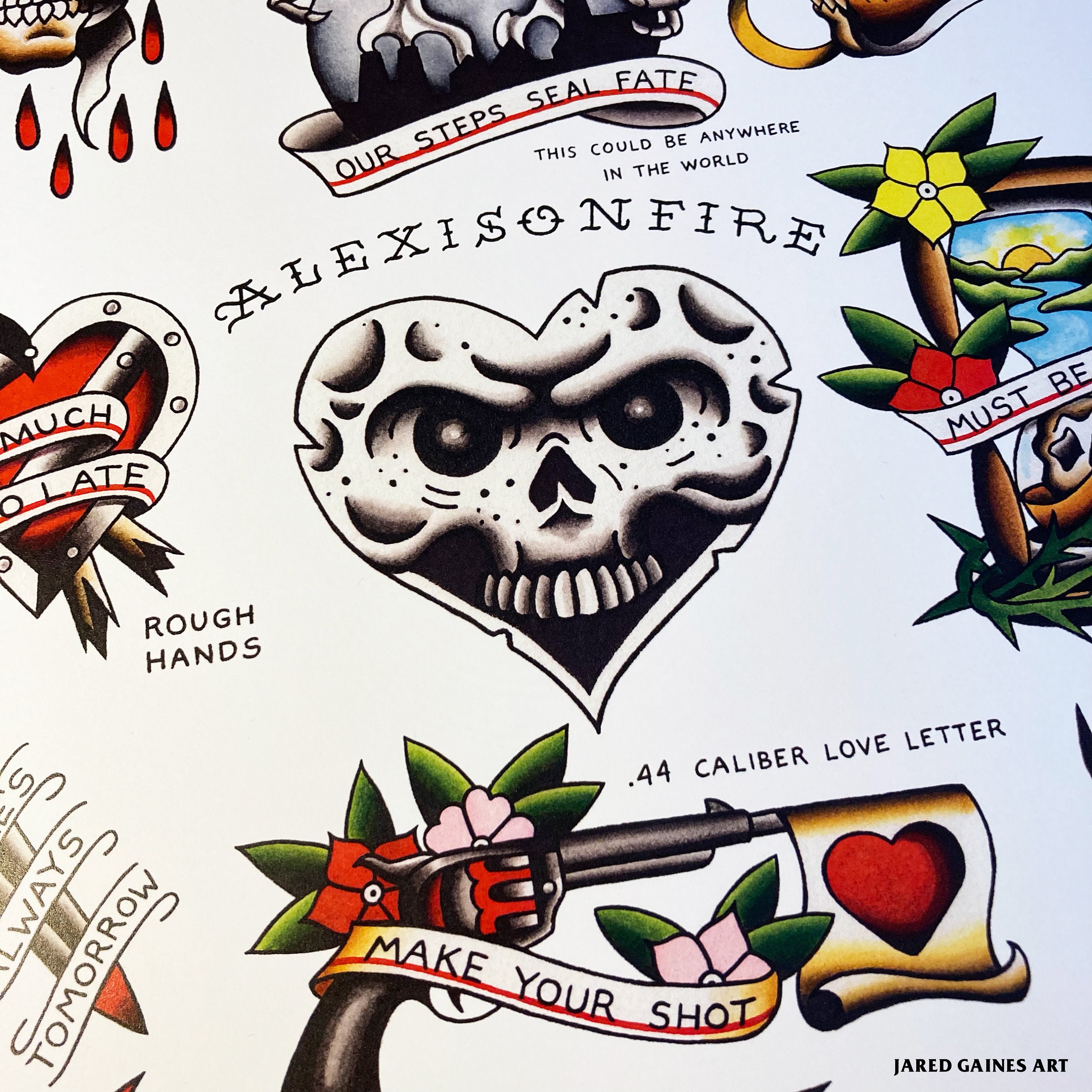 Alexisonfire Tattoo Flash Poster - Etsy UK