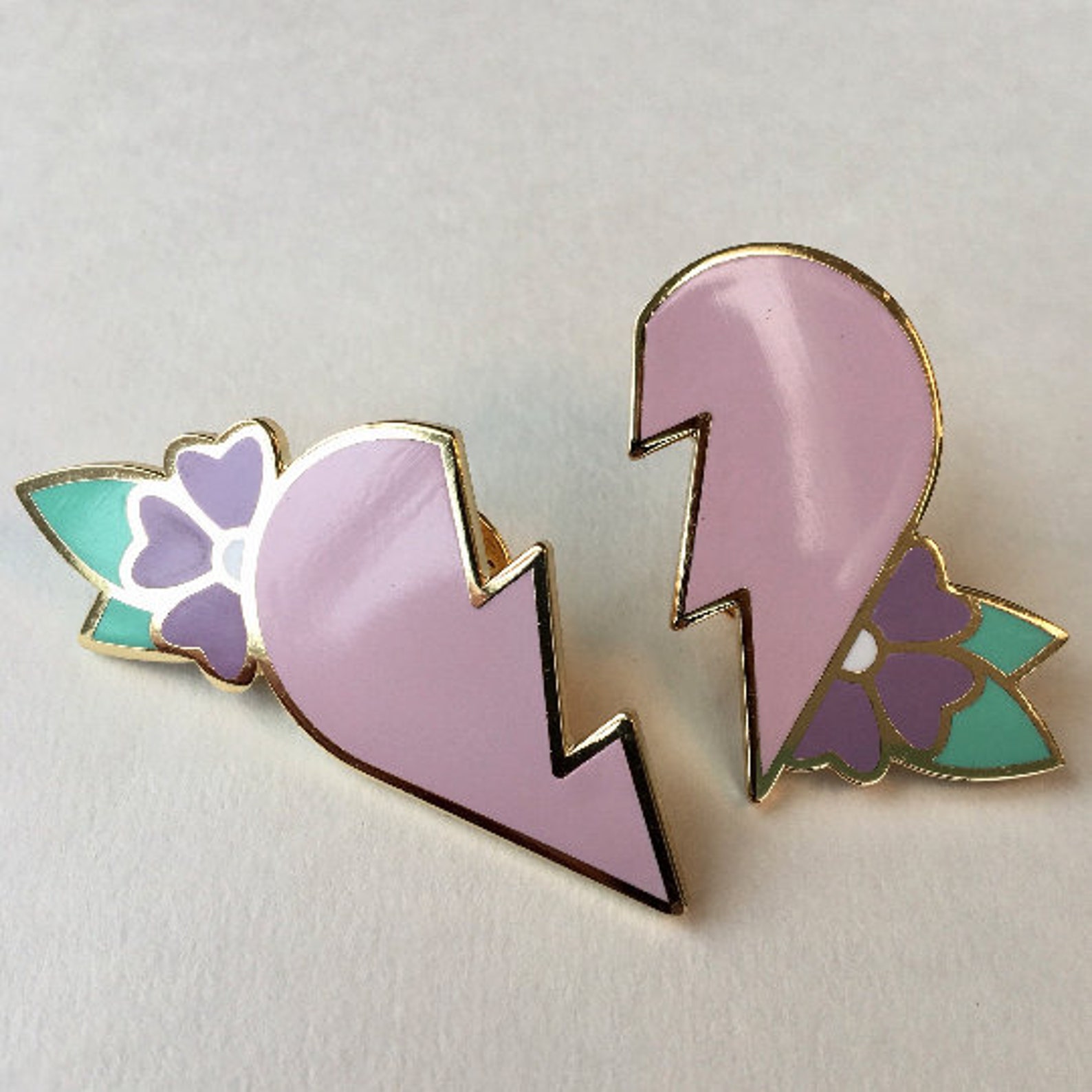 Valentine Heart Pin Set - Etsy