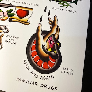 Alexisonfire Tattoo Flash Poster - Etsy