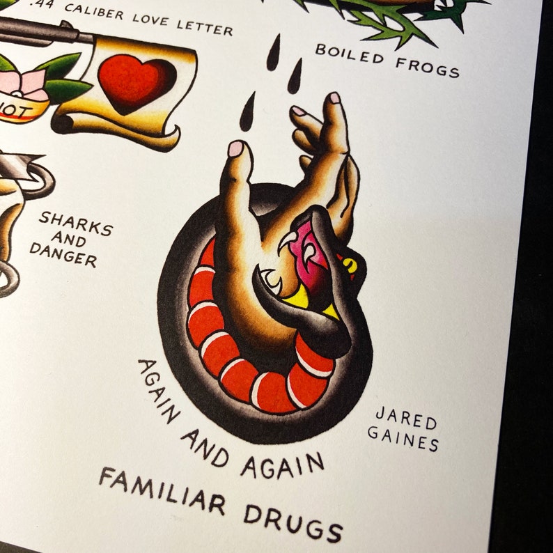 Alexisonfire Tattoo Flash Poster - Etsy