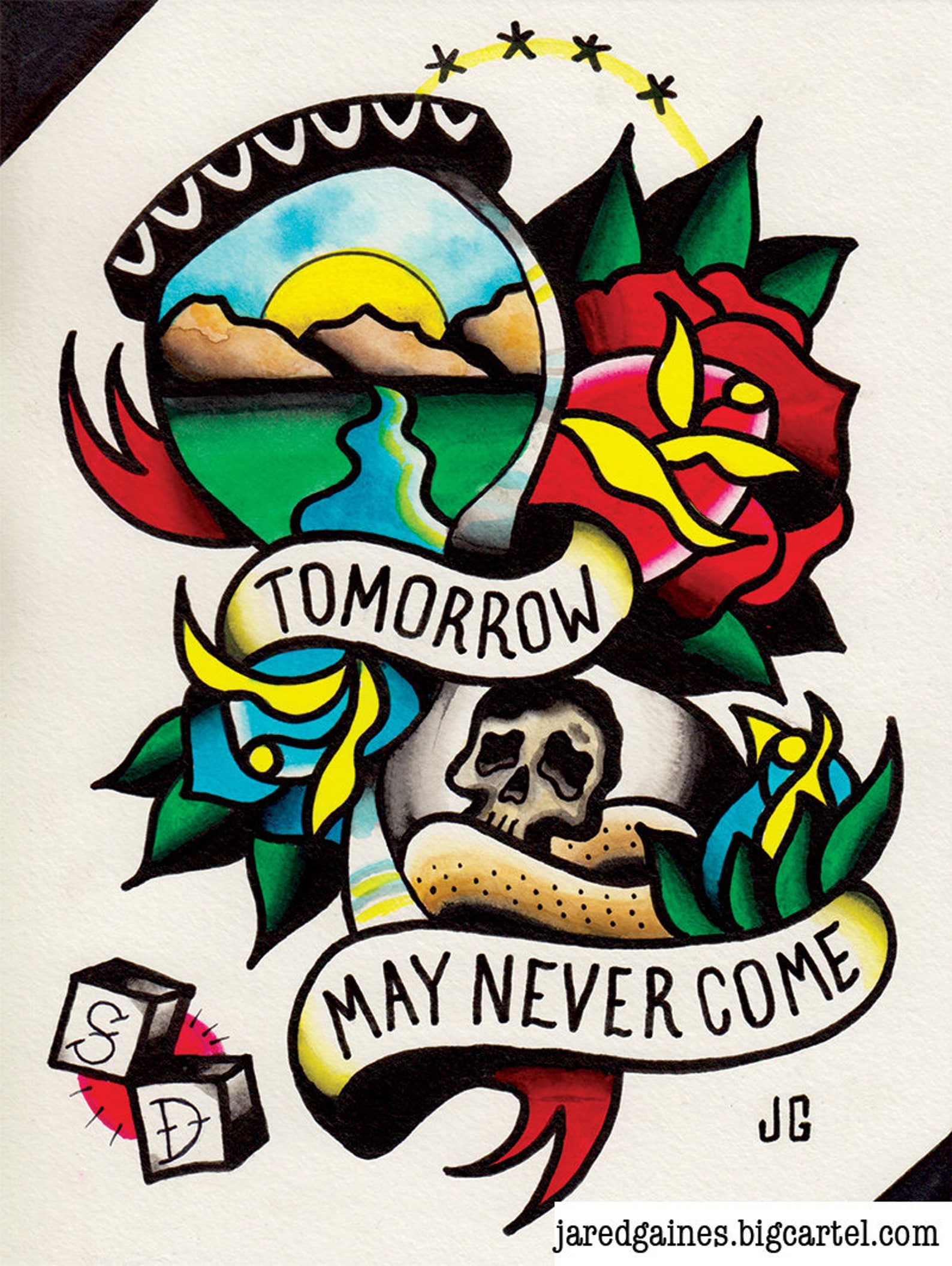 Social Distortion Tattoo Flash Reach for the Sky - Etsy