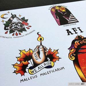 AFI Tattoo Flash - Black Sails - Etsy