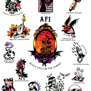 AFI Tattoo Flash - Black Sails - Etsy