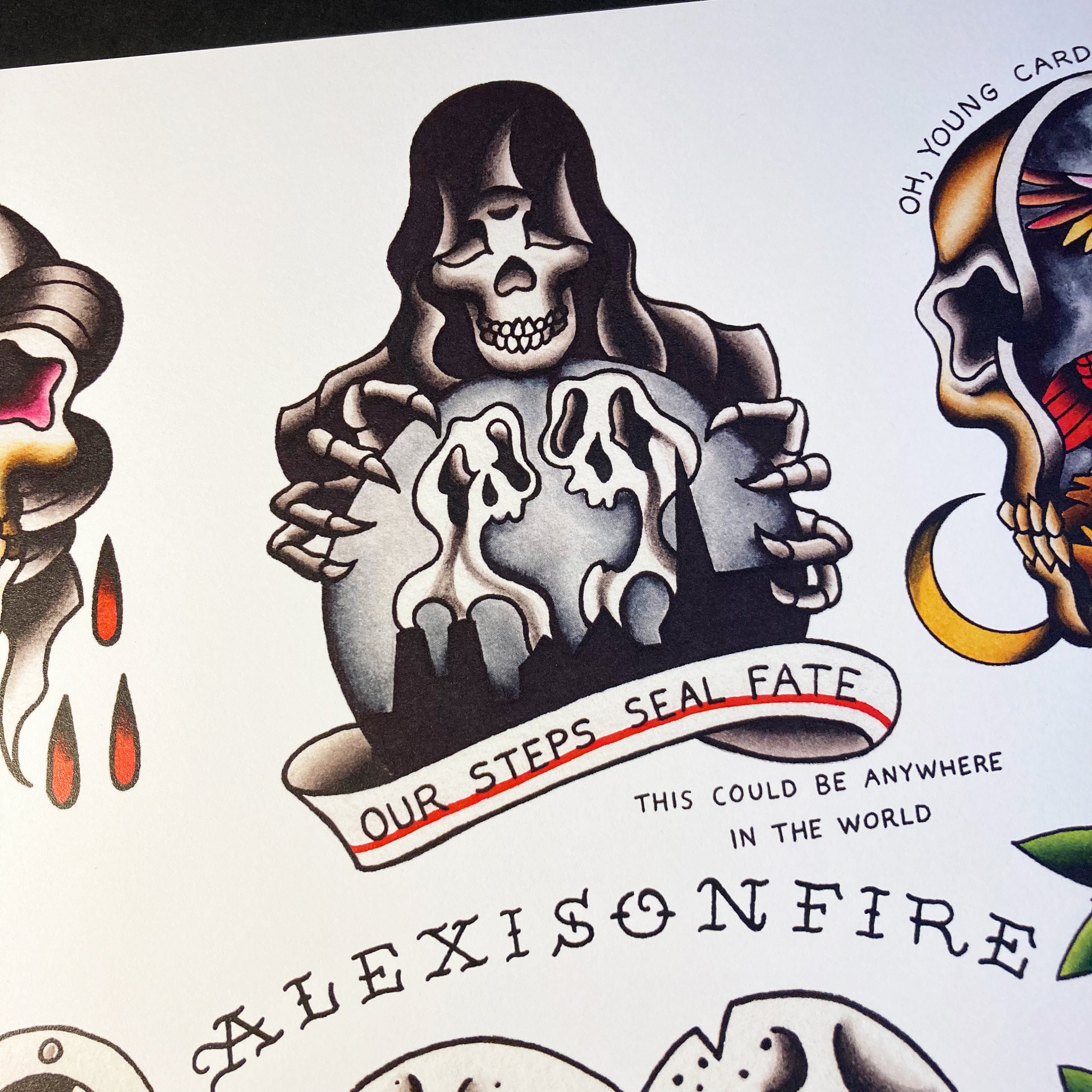 Alexisonfire Tattoo Flash Poster - Etsy UK
