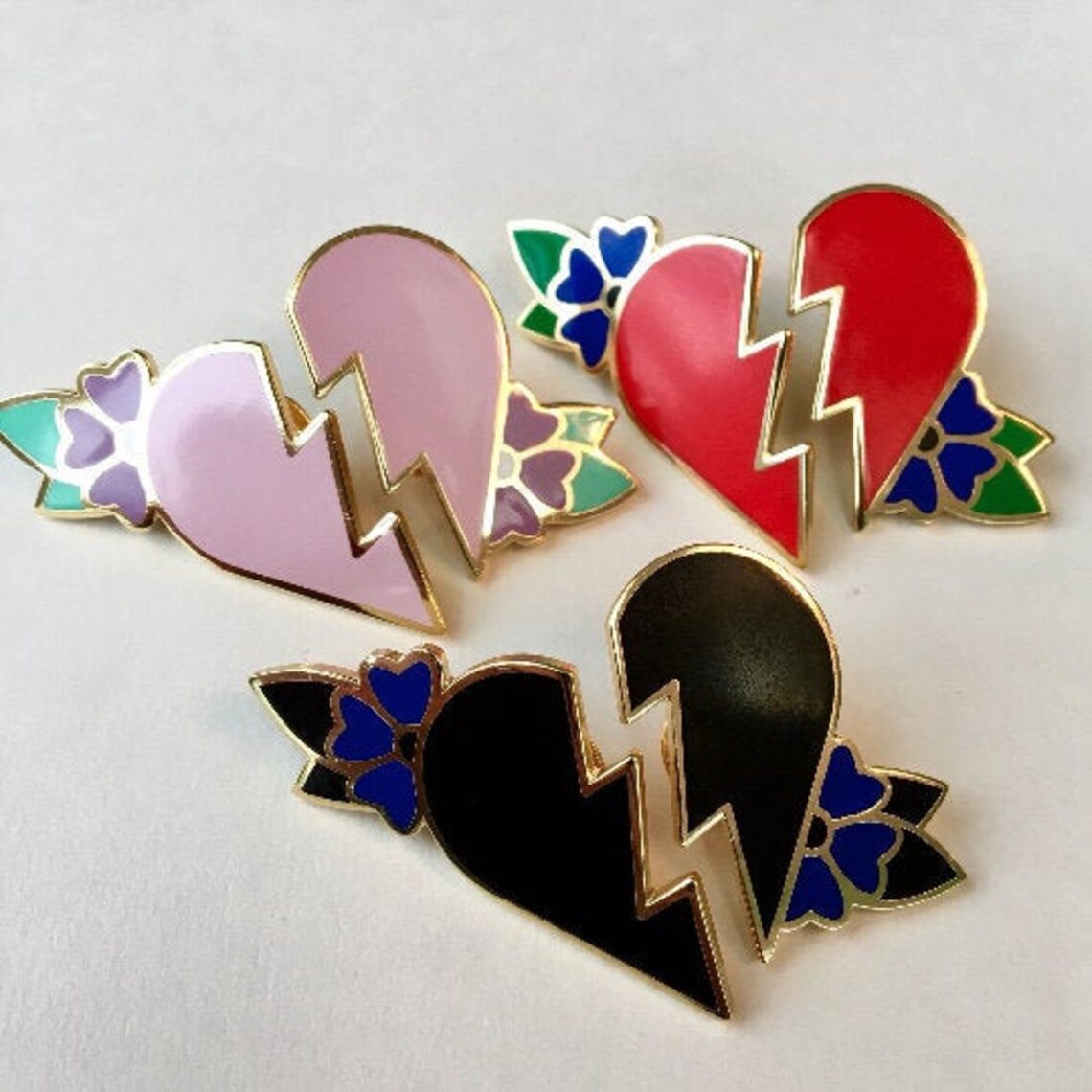 Valentine Heart Pin Set - Etsy