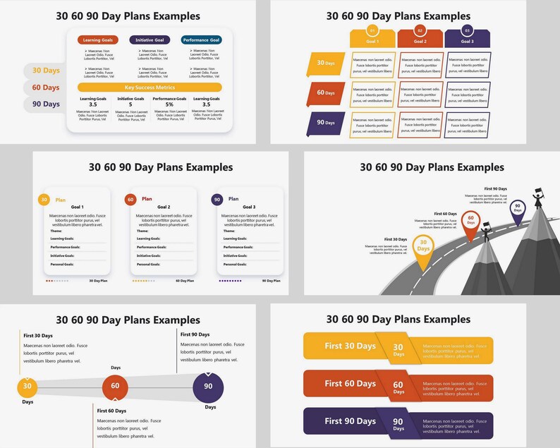 30 60 90 Day Plan Template Powerpoint, 30 60 90 Template, 30 60 90 Day ...