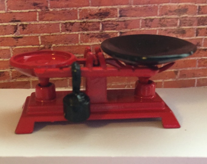 Miniature Scale With Weight, Metal Vintage Inspired Store Scale ...