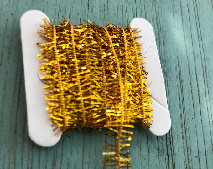 Miniature Tinsel Garland, Gold, 2 Yards, Dollhouse Miniature, 1:12 ...