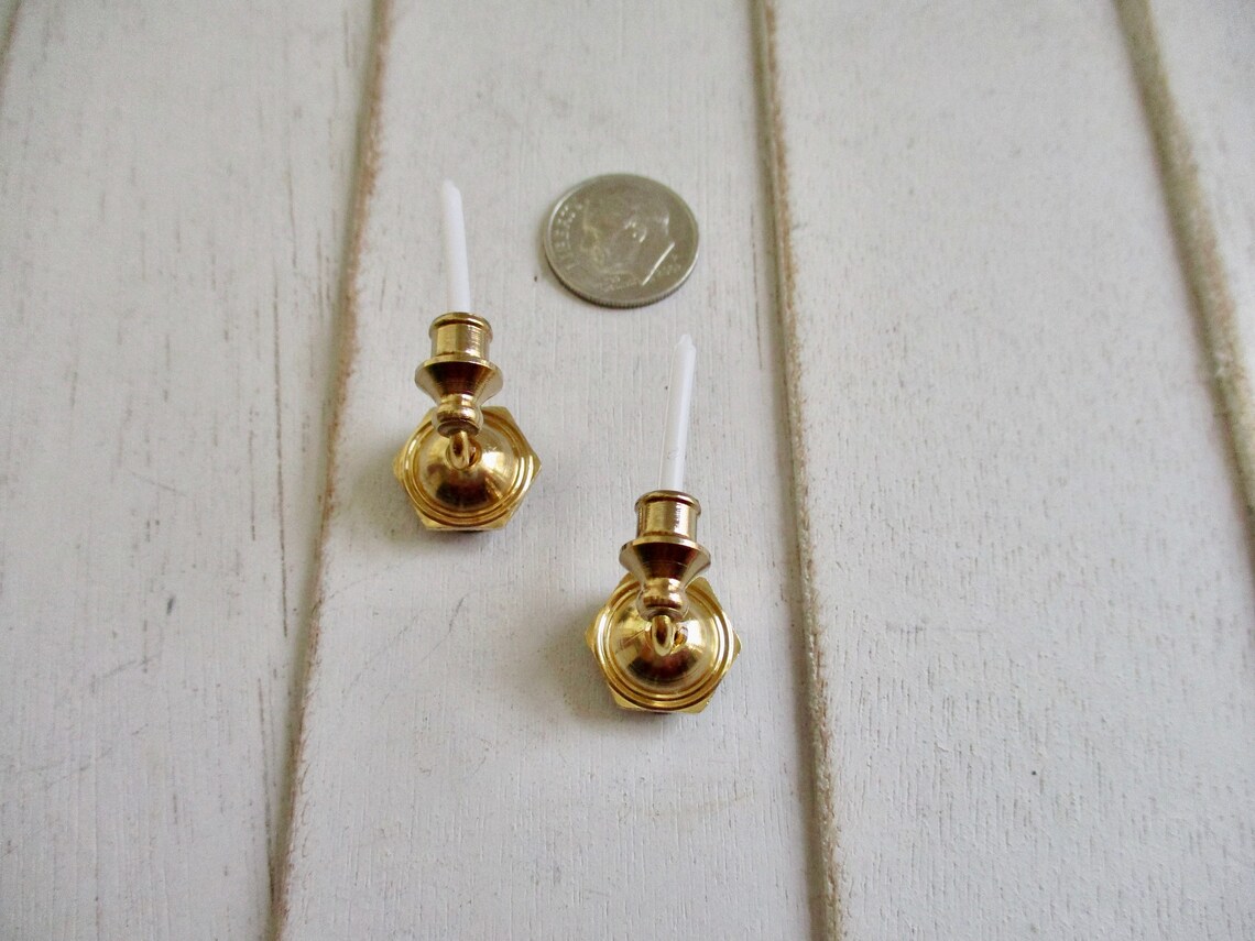 Miniature Scones Mini Candle Wall Sconces 2 Piece Set - Etsy