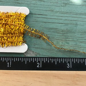 Miniature Tinsel Garland, Gold, 2 Yards, Dollhouse Miniature, 1:12 ...