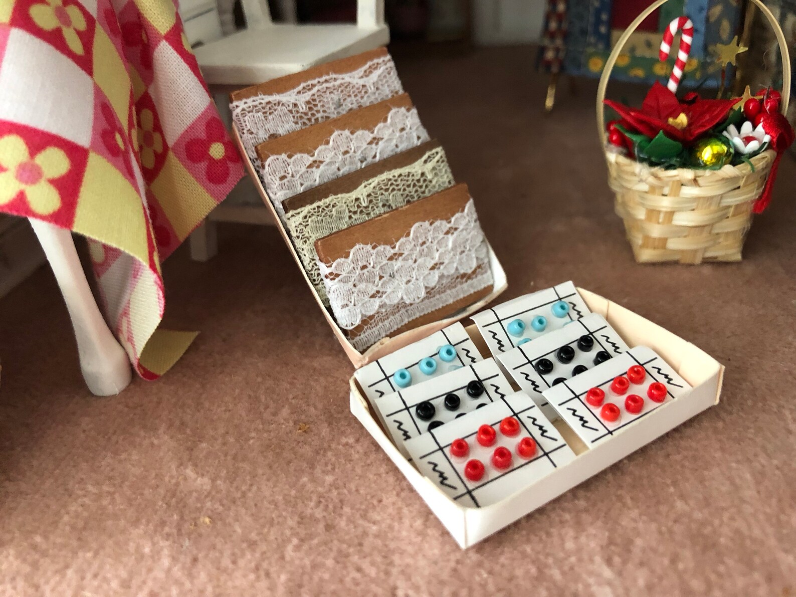 Miniature Box of Buttons Carded Mini Buttons in Box - Etsy