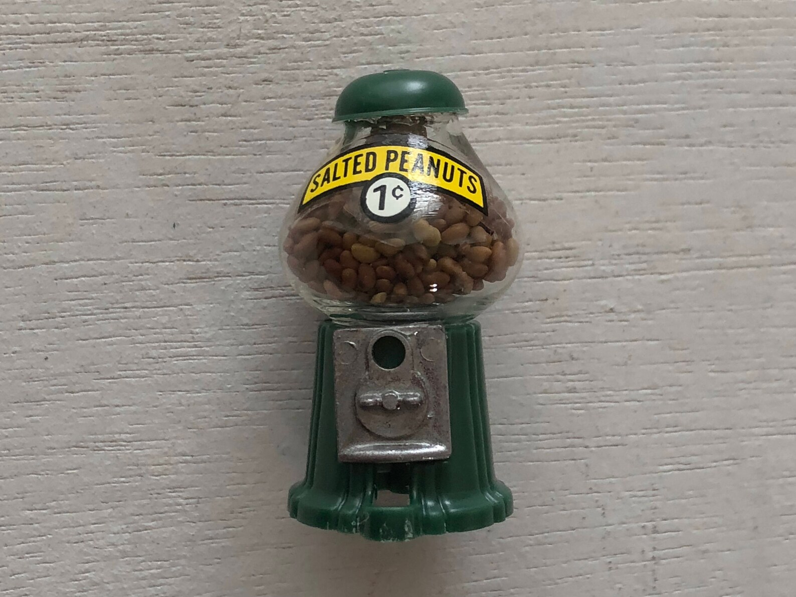 Miniature Peanut Machine Filled Green Coin Peanut Machine - Etsy
