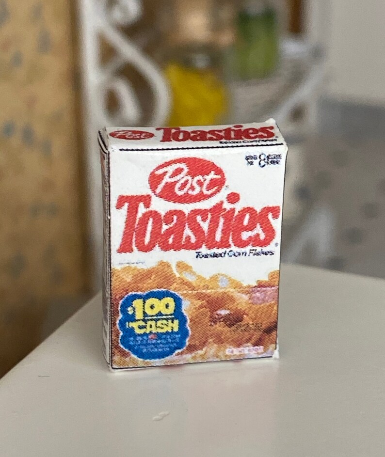 Miniature Cereal Box Toasted Corn Flakes Mini Box Dollhouse - Etsy
