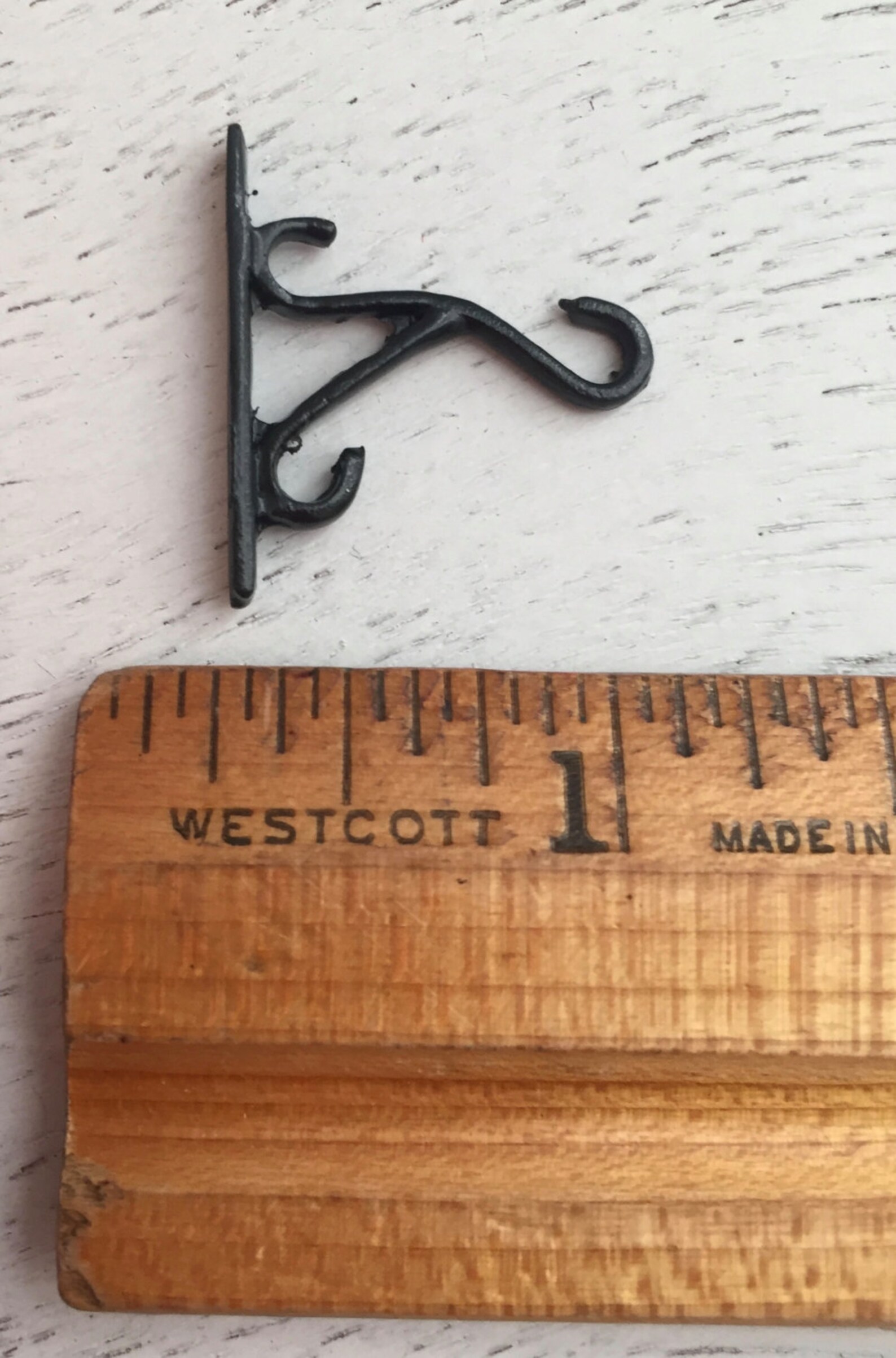 Miniature Plant Hook Black Wall Hook Dollhouse Miniature - Etsy