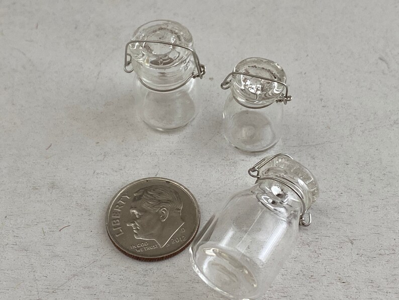 Miniature Glass Canisters Mini Canning Jars 3 Piece Set - Etsy