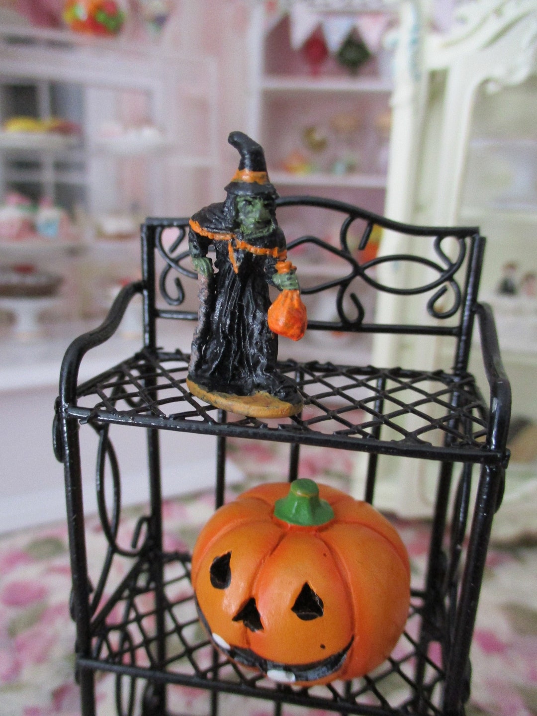 Miniature Witch Figurine Mini Witch Statuette Knick Knack - Etsy