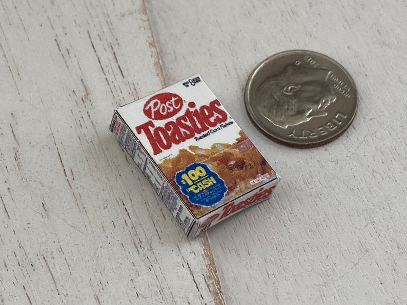 Miniature Cereal Box Toasted Corn Flakes Mini Box Dollhouse - Etsy