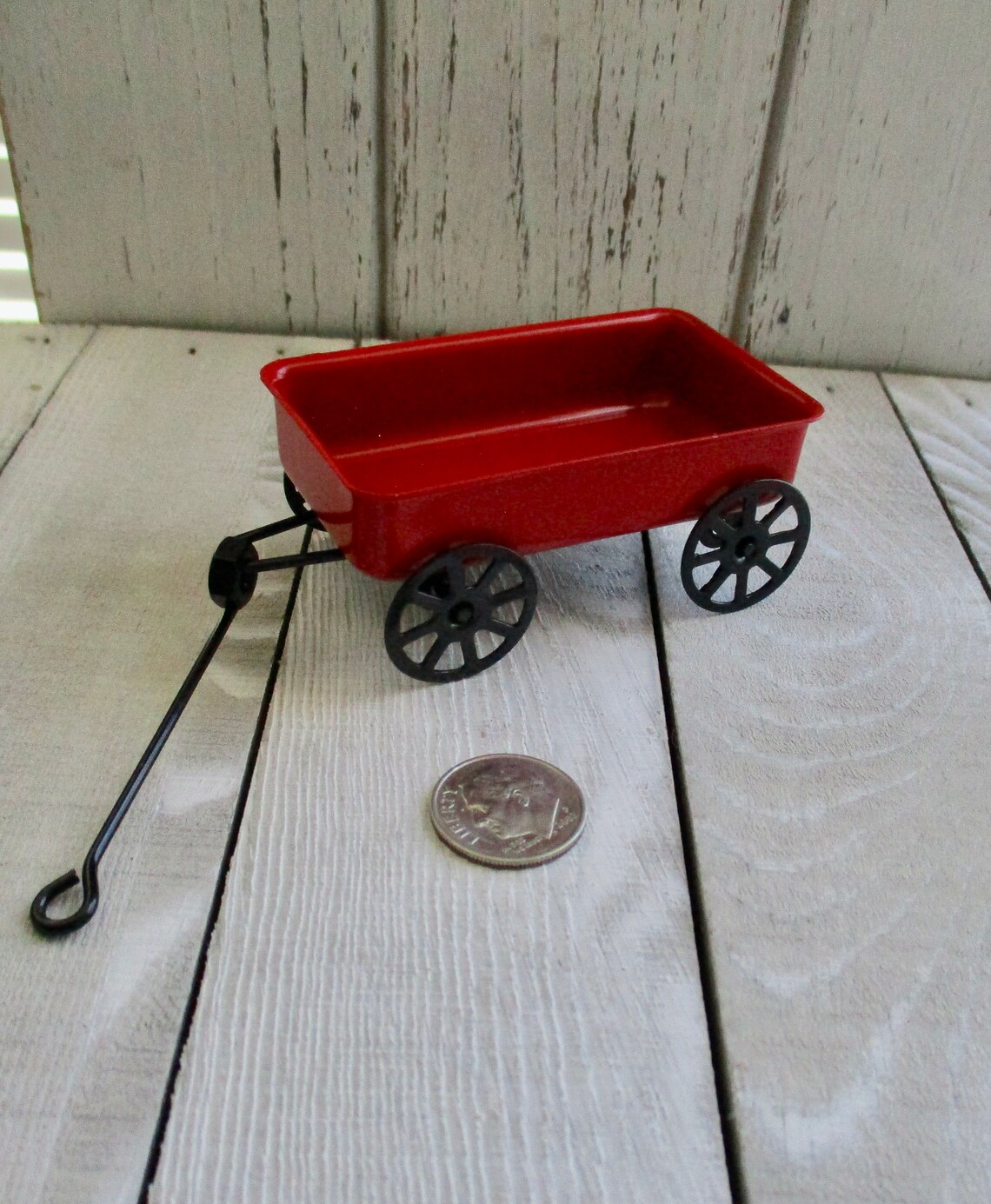 Miniature Red Wagon Mini Wagon Style 65 Dollhouse - Etsy