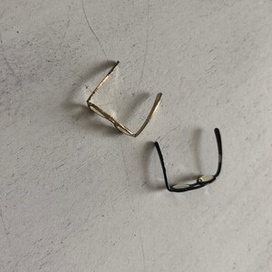 Miniature Eye Glasses, Set of 2 Reading Glasses With Lenses, Dollhouse ...