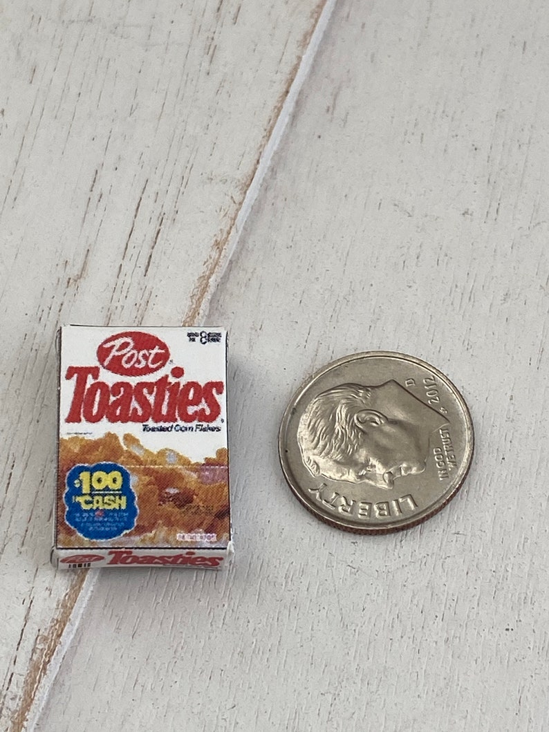 Miniature Cereal Box Toasted Corn Flakes Mini Box Dollhouse - Etsy