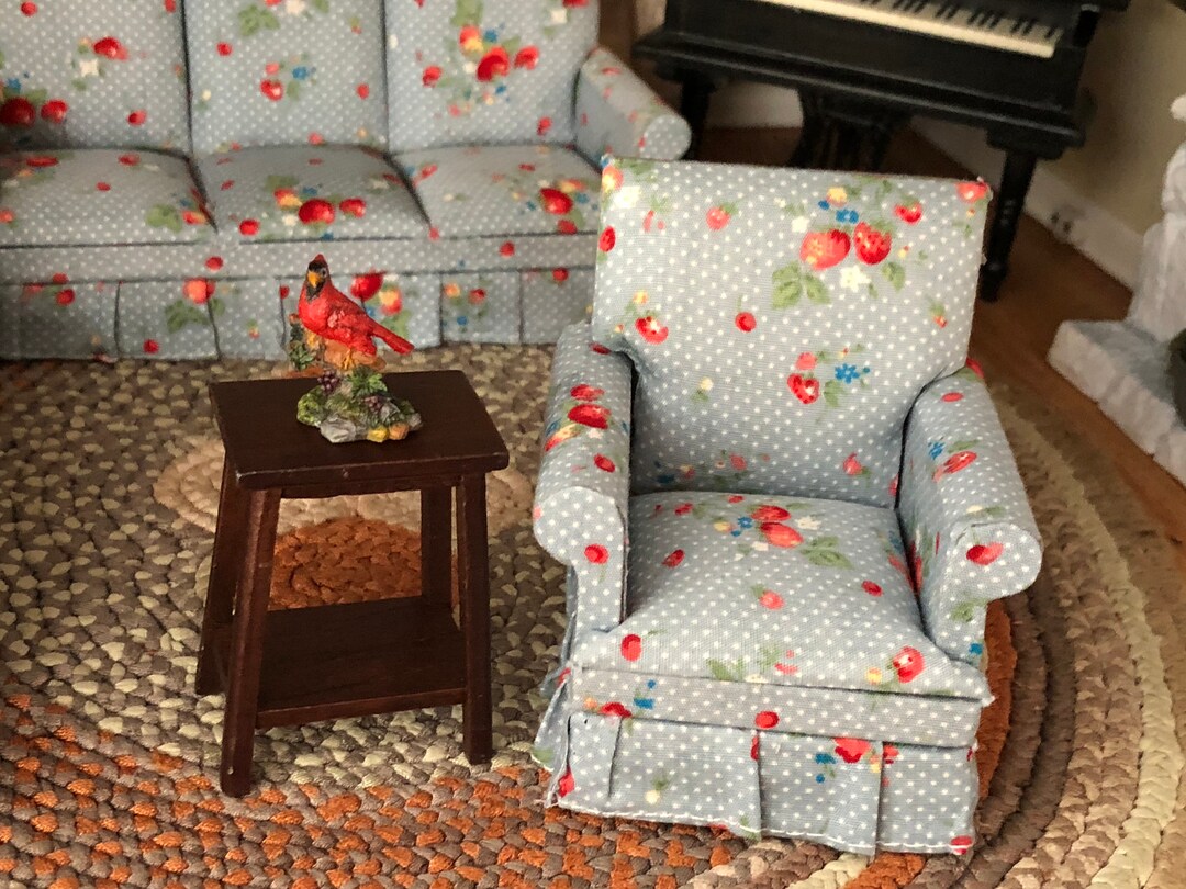 Miniature Fern Stand, Wood Side Table, Mini Wood Table, Dollhouse ...