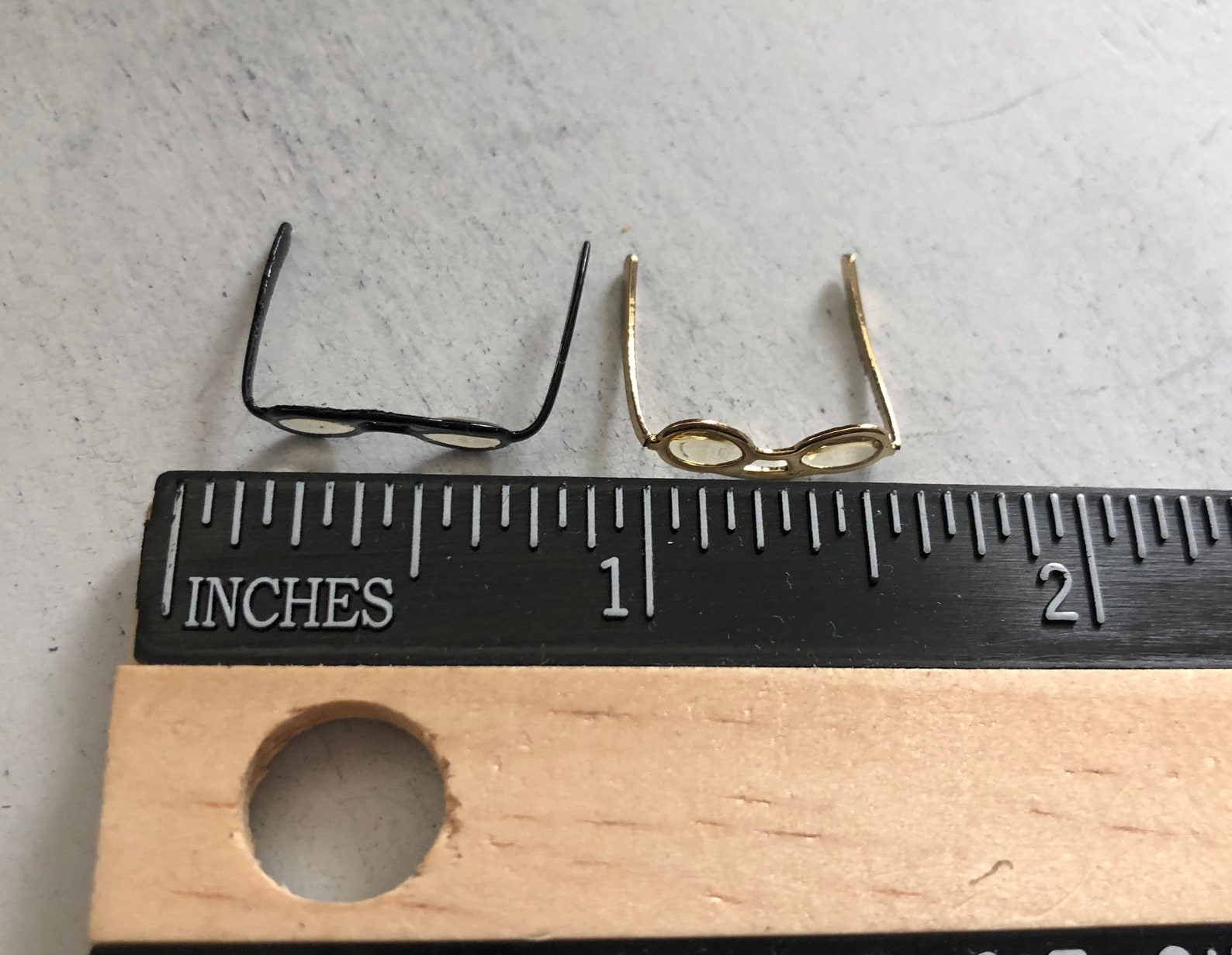 Miniature Eye Glasses Set of 2 Reading Glasses With Lenses | Etsy
