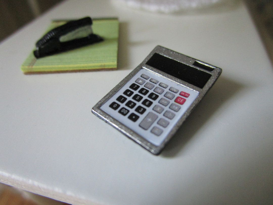 Miniature Calculator Mini Adding Machine Style 69 Dollhouse - Etsy