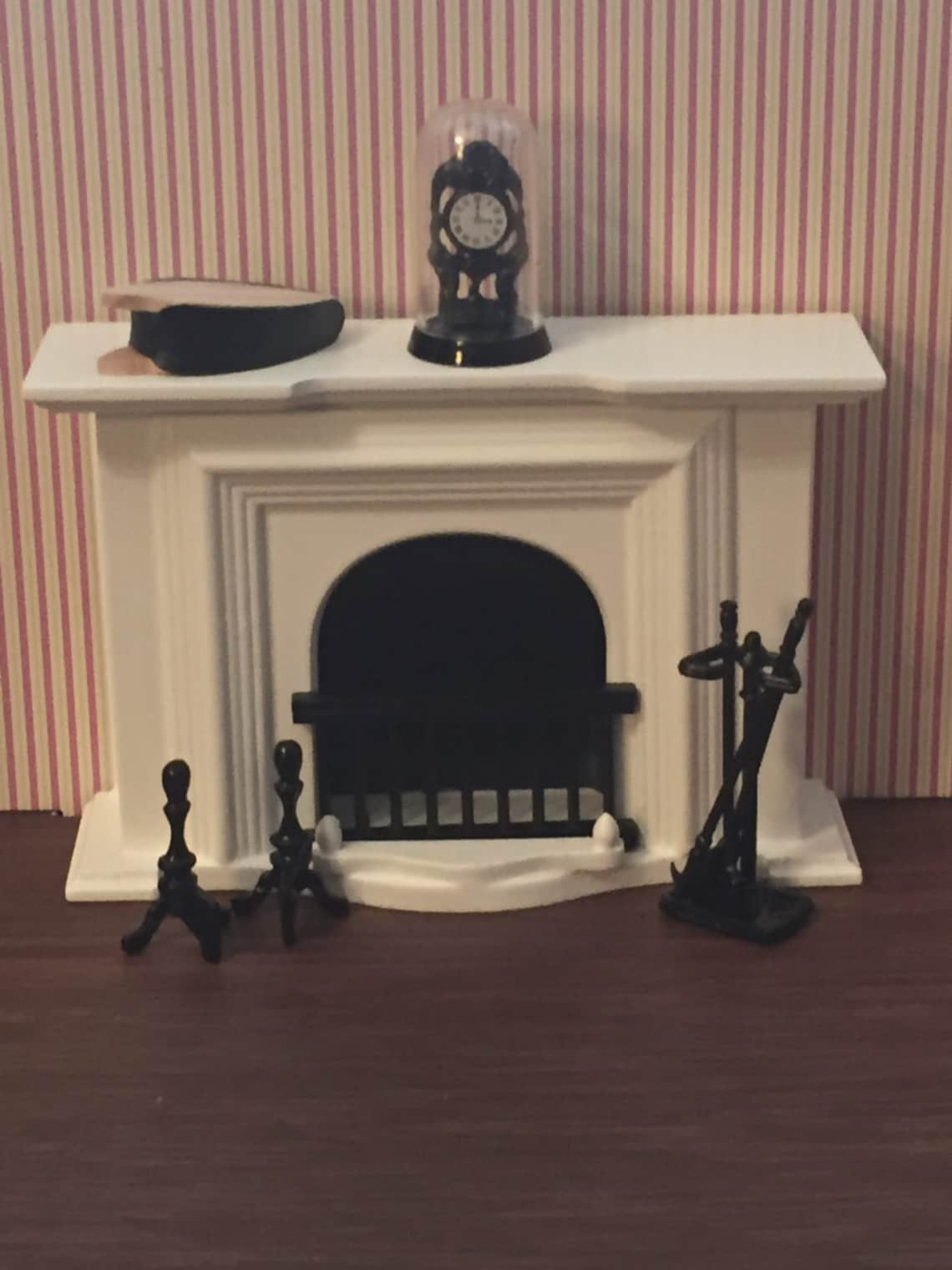 Miniature White Georgian Fireplace Dollhouse Miniature 1:12 - Etsy