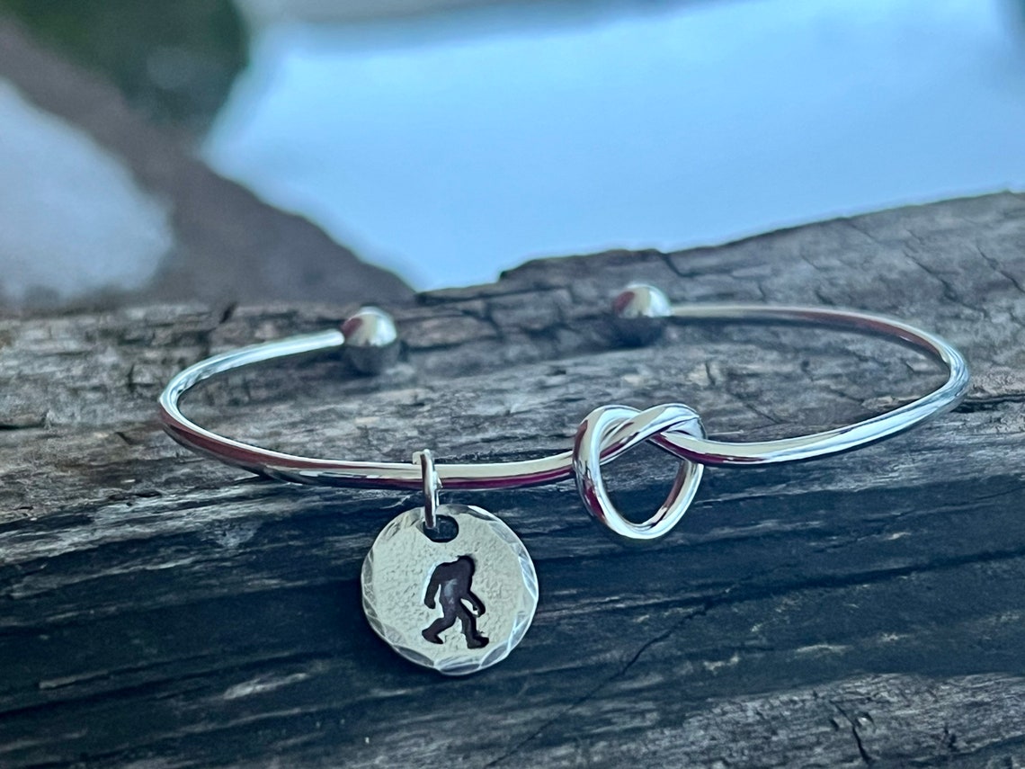 Sasquatch Love Knot Bracelet Bigfoot Love Knot Charm - Etsy