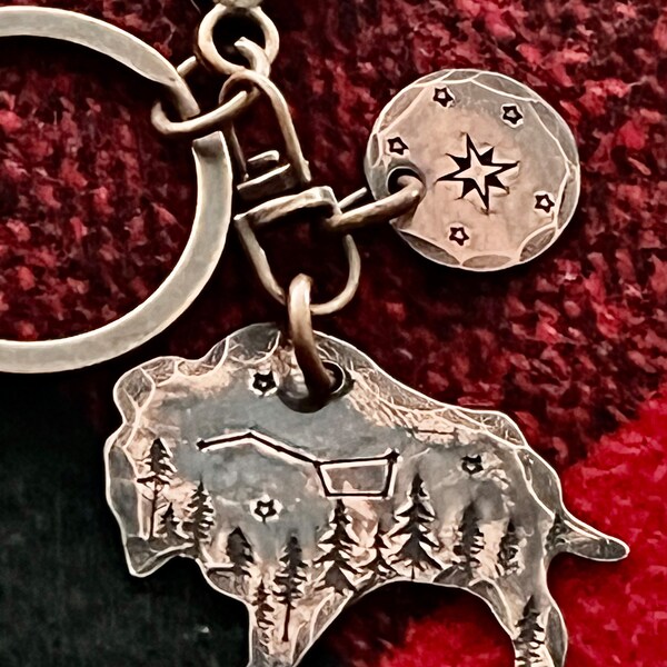 Bison Charm - Etsy