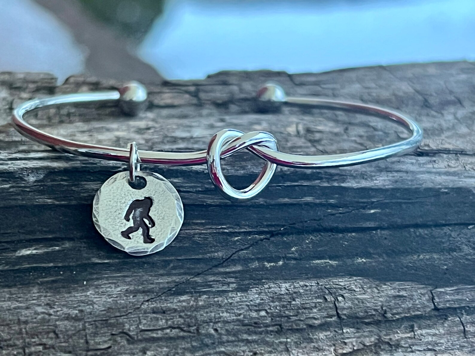 Sasquatch Love Knot Bracelet Bigfoot Love Knot Charm - Etsy