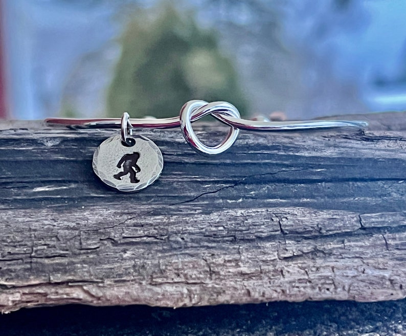 Sasquatch Love Knot Bracelet Bigfoot Love Knot Charm - Etsy