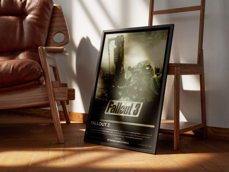 Fallout 3 Poster | Video Game Poster | 4 Colors | High Quality Print ...