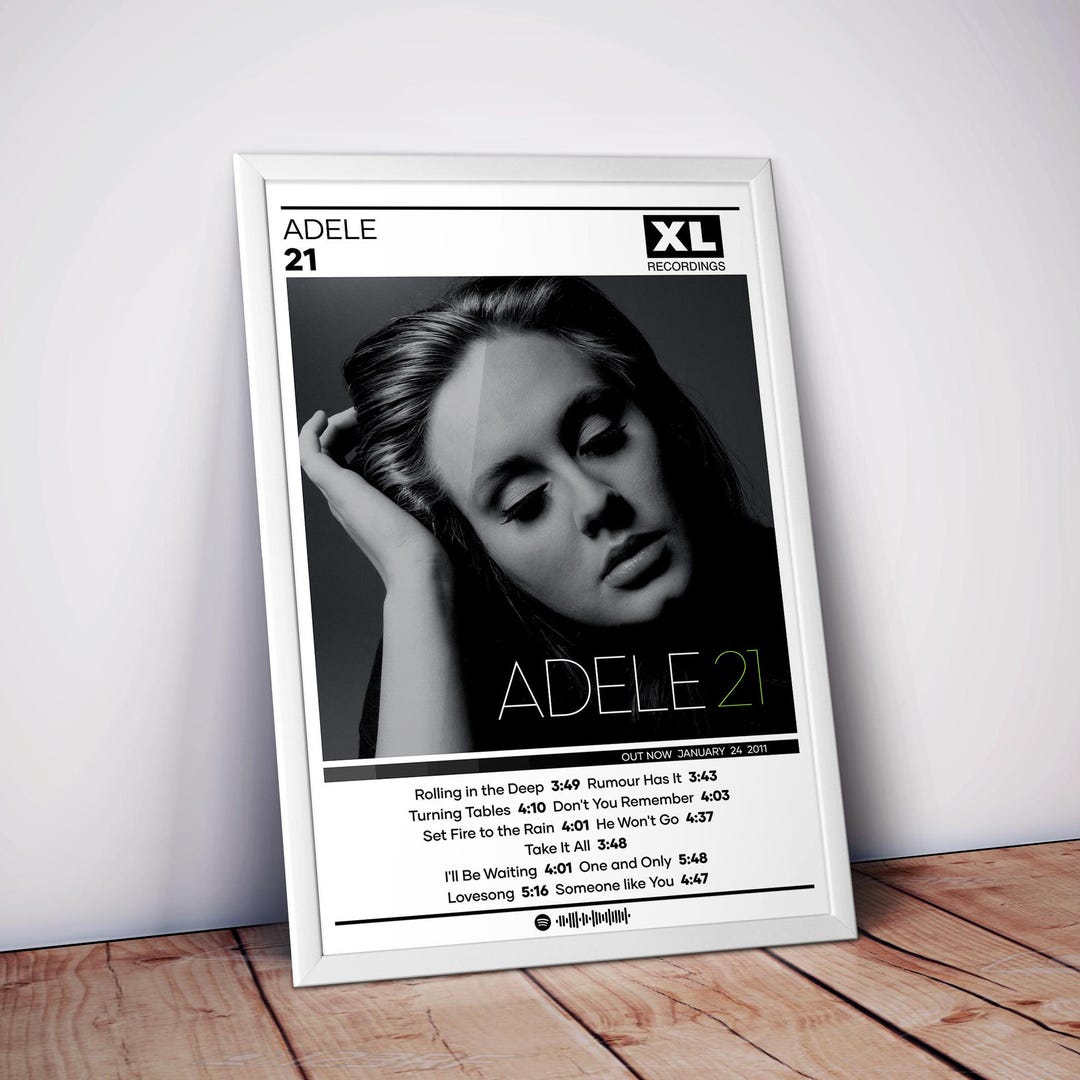 Adele - 21 Poster | Album Cover Poster | 4 Colors | High Quality Print ...