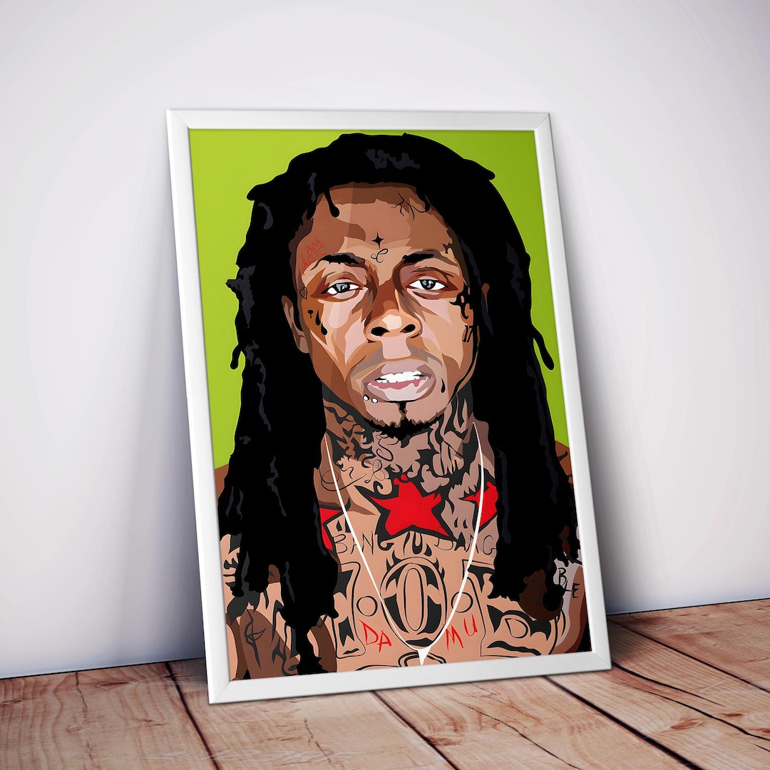 Lil Wayne Poster | Hip-hop Wall Art | Rap Legend Print | Lil Wayne ...