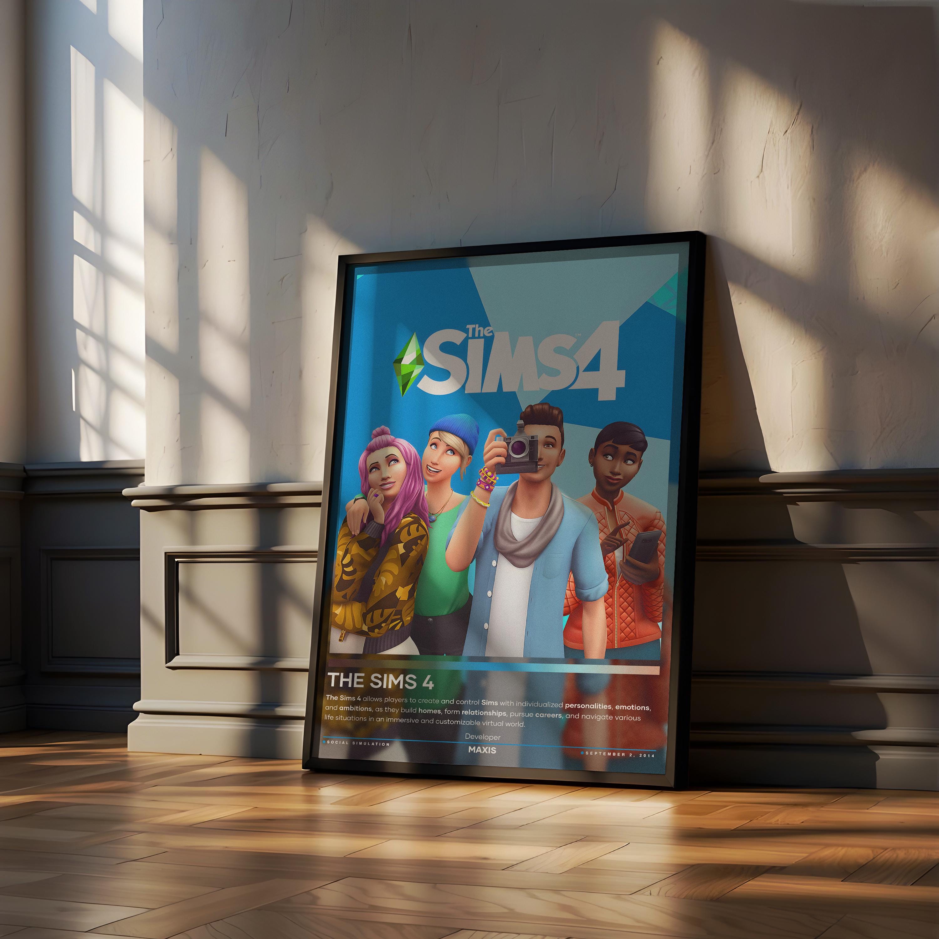 The Sims 4 Poster | Video Game Poster | 4 Colors | High Quality Print ...