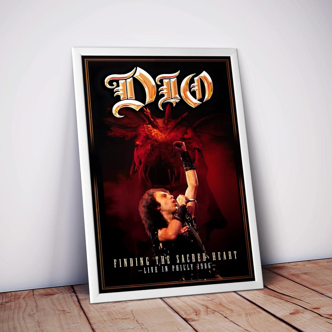 DIO Finding the Sacred Heart Poster | Live in Philly 1986 | Heavy Metal ...
