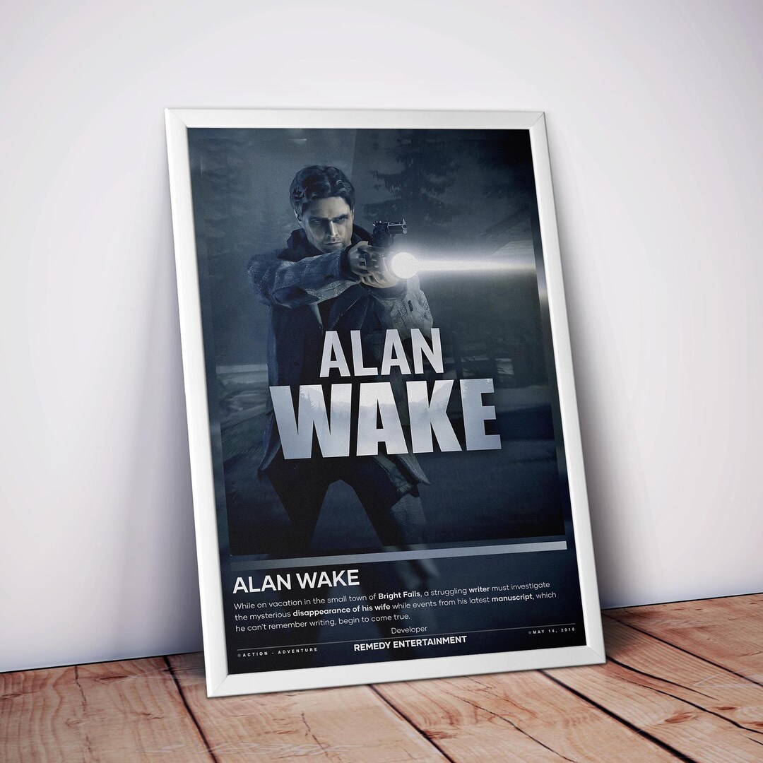 Alan Wake Poster | Video Game Poster | 4 Colors | High Quality Prints ...