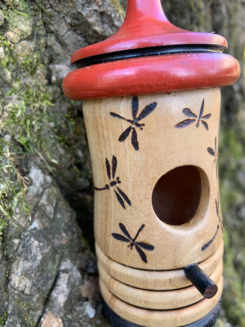 Dragonfly Lantern Hummingbird House Birdhouse Nester - Etsy