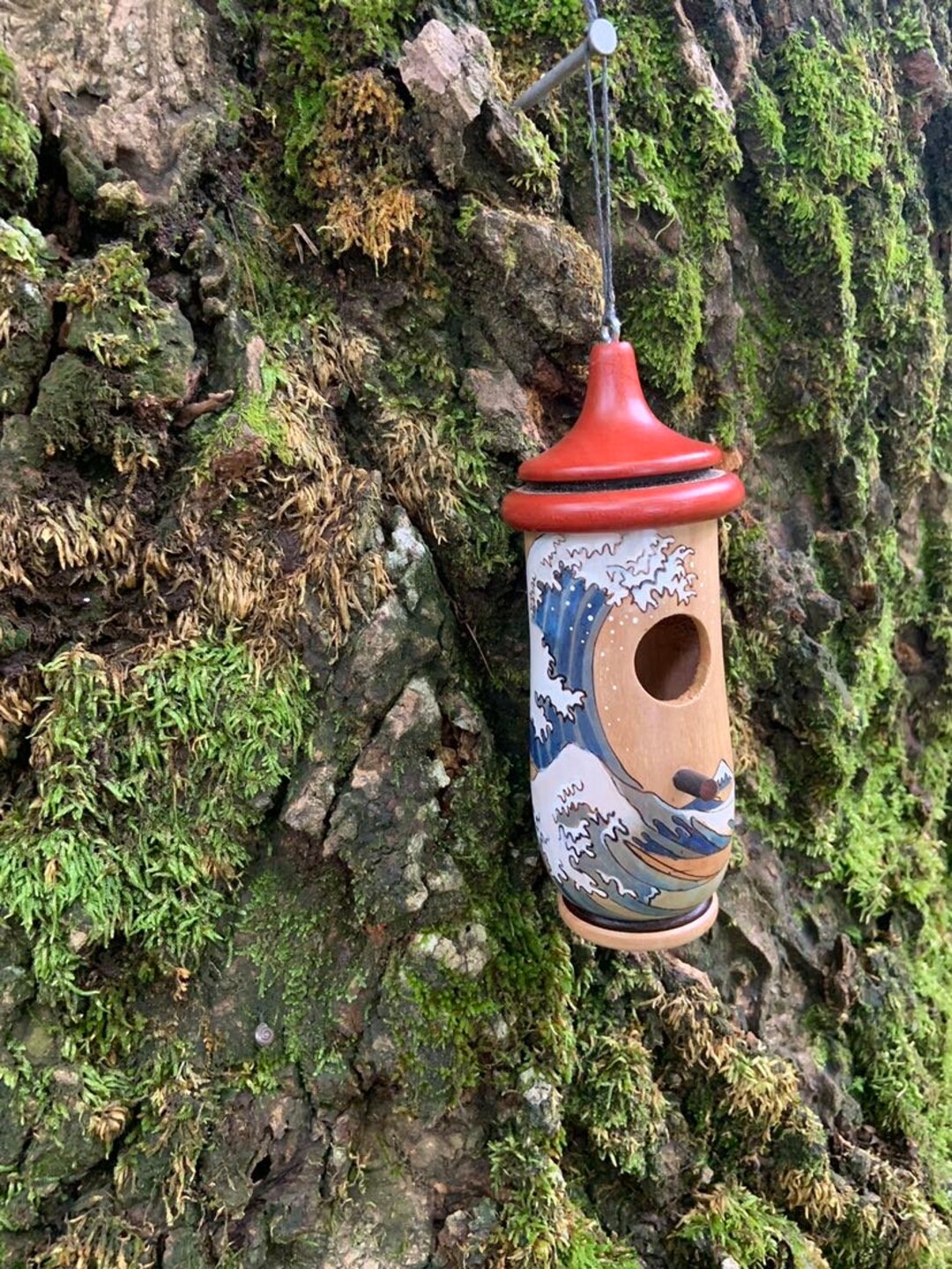 Hummingbird House, Handmade Wooden Birdhouse for Indoor/outdoor Use ...