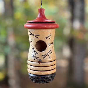 Dragonfly Lantern Hummingbird House, Birdhouse, Nester - Etsy