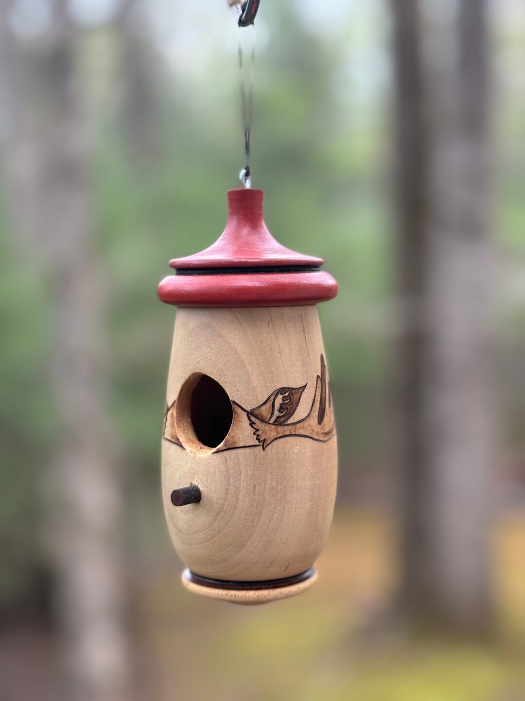 Hummingbird House, Moose Design, Wooden Birdhouse for Indoor/outdoor ...