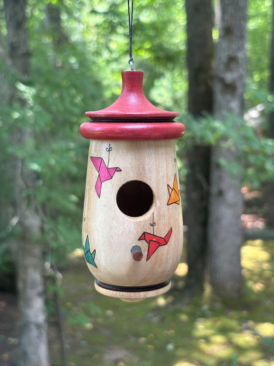 Hummingbird House, Handmade Wooden Birdhouse for Indoor/outdoor Use ...