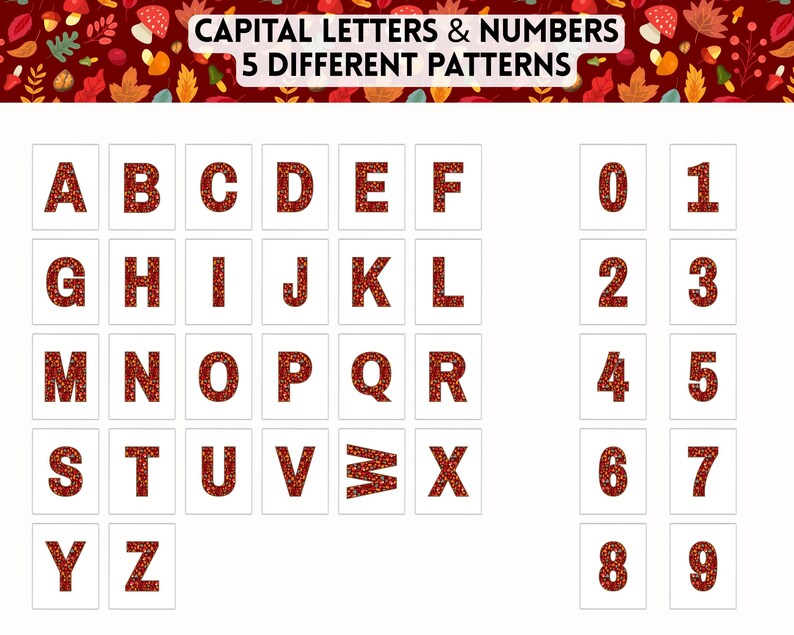 Thanksgiving Bulletin Board Letters and Numbers, Fall Bulletin Board ...