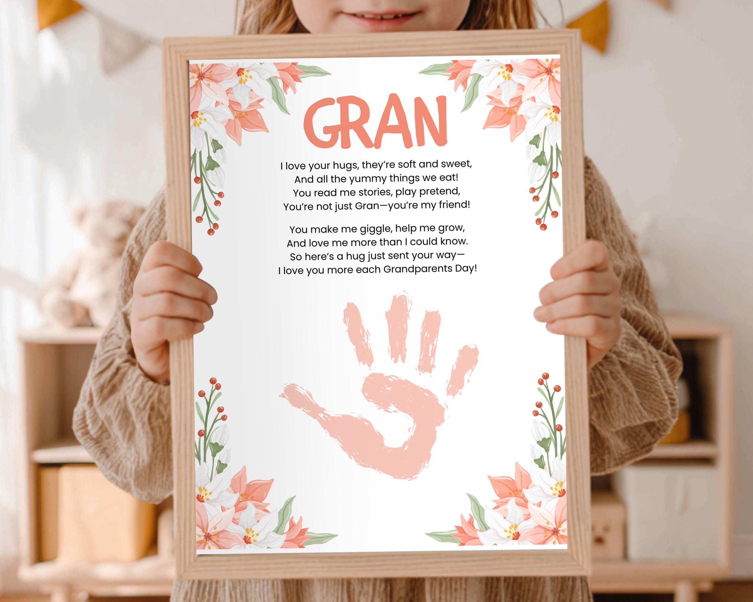 Grandparents Day Handprint Craft, Gran Handprint, Grandparents Day ...