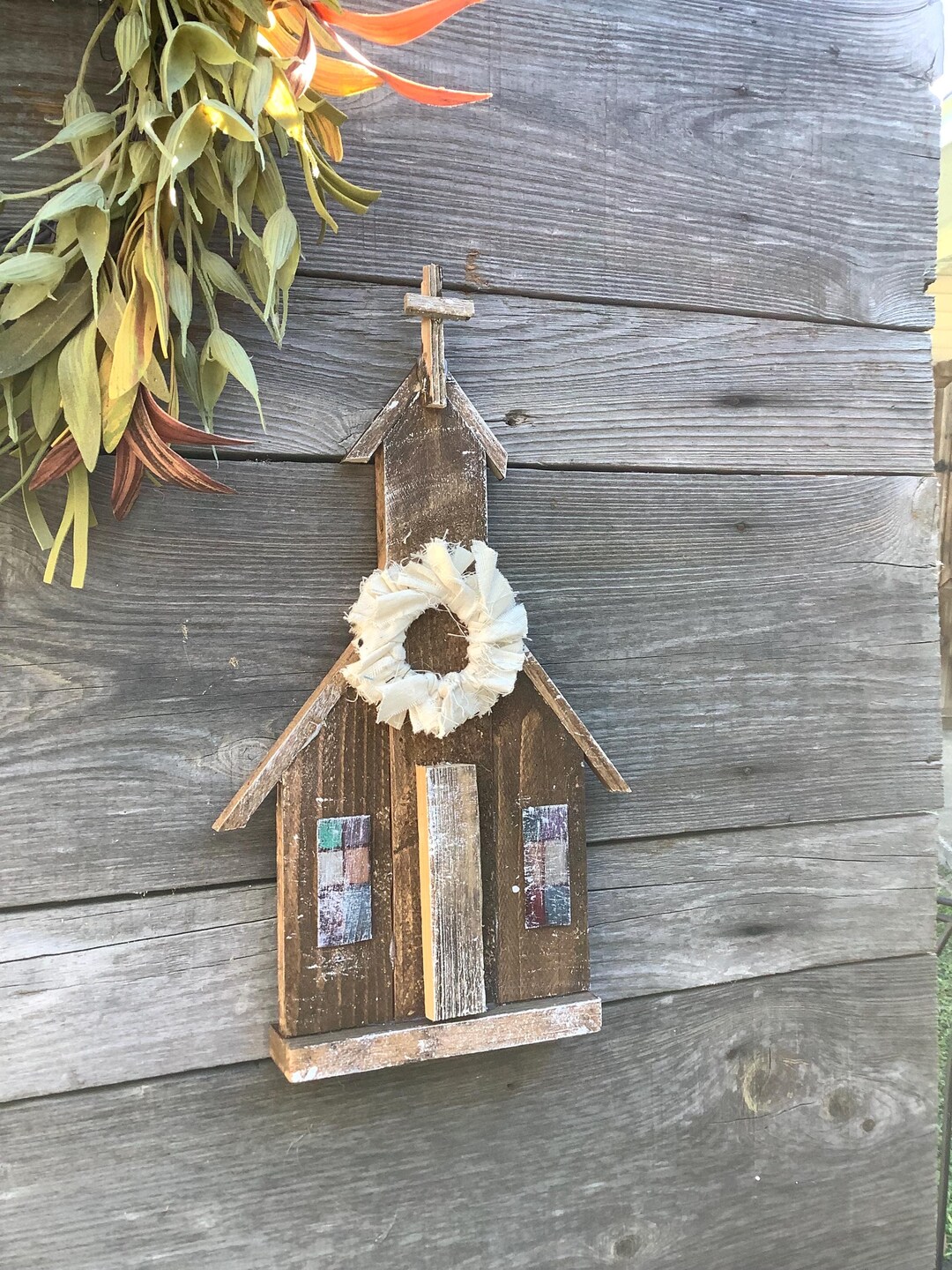 Wood Handmade Church. Sit on a Shelf in Your Home or Give as a Gift ...