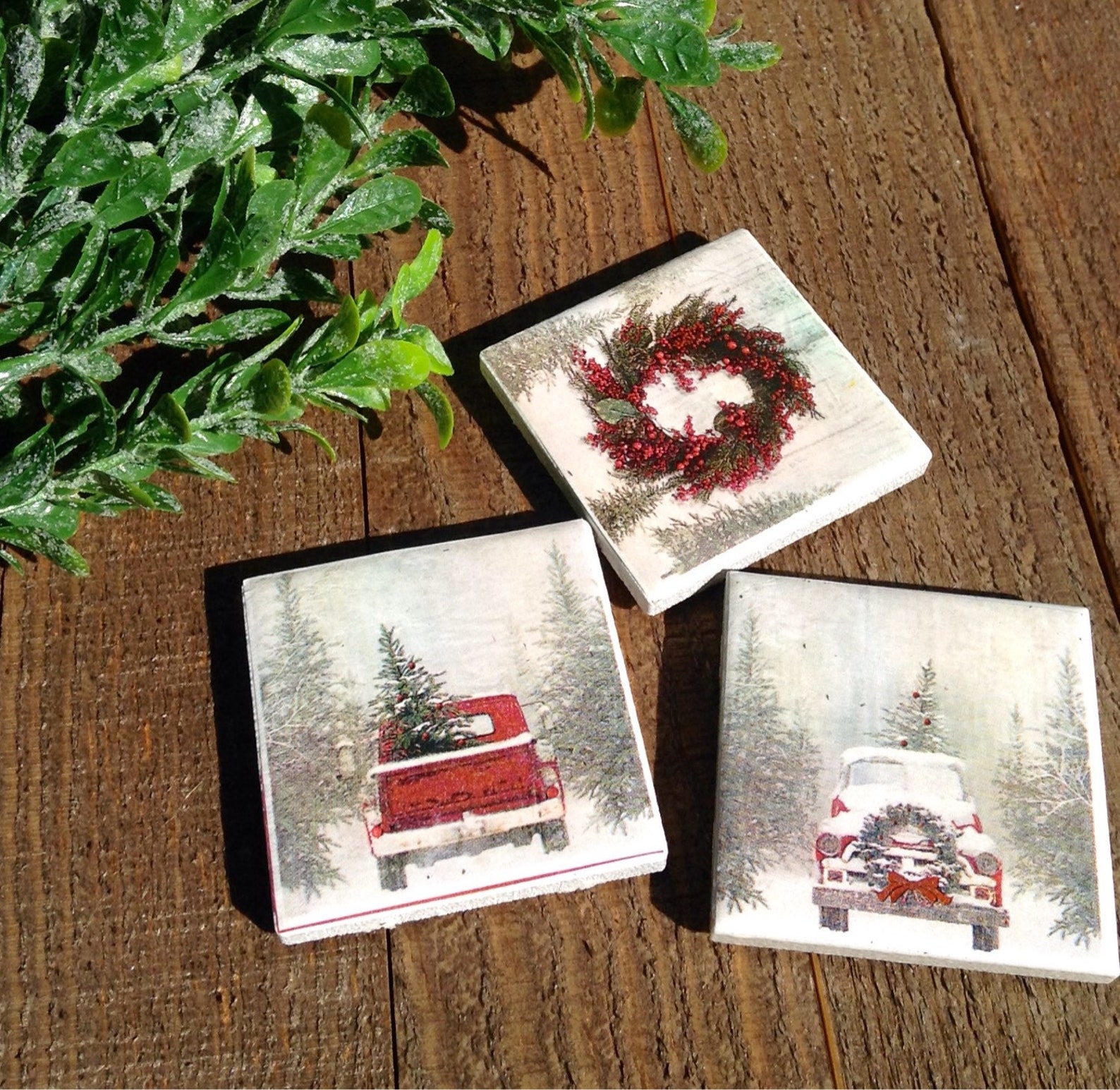 Free Shipping Christmas Magnets Set of 3. Great for Gift - Etsy