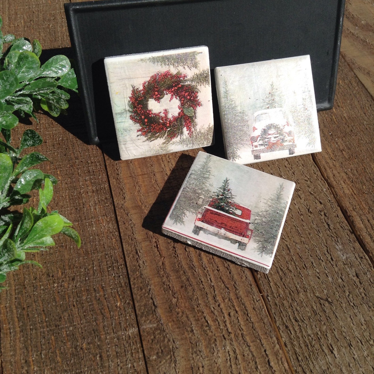 Free Shipping Christmas Magnets Set of 3. Great for Gift - Etsy